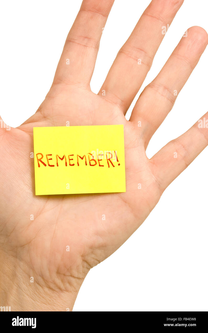 Remember note hi-res stock photography and images - Alamy