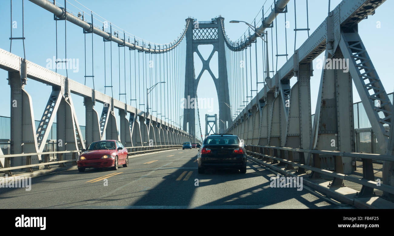 Mid-Hudson bridge New York driving Stock Photo - Alamy