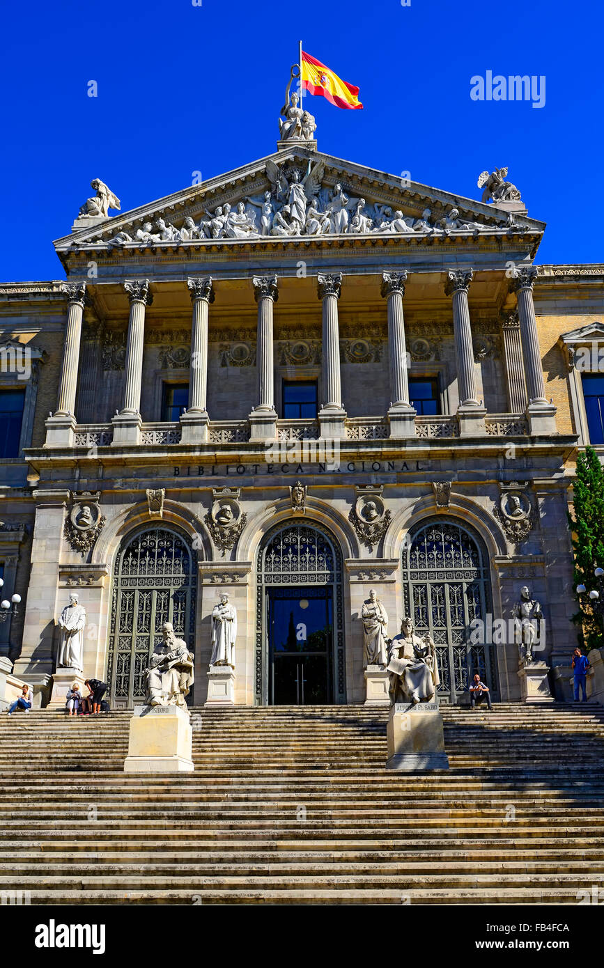 National Library and Museum Madrid Spain ES Stock Photo - Alamy