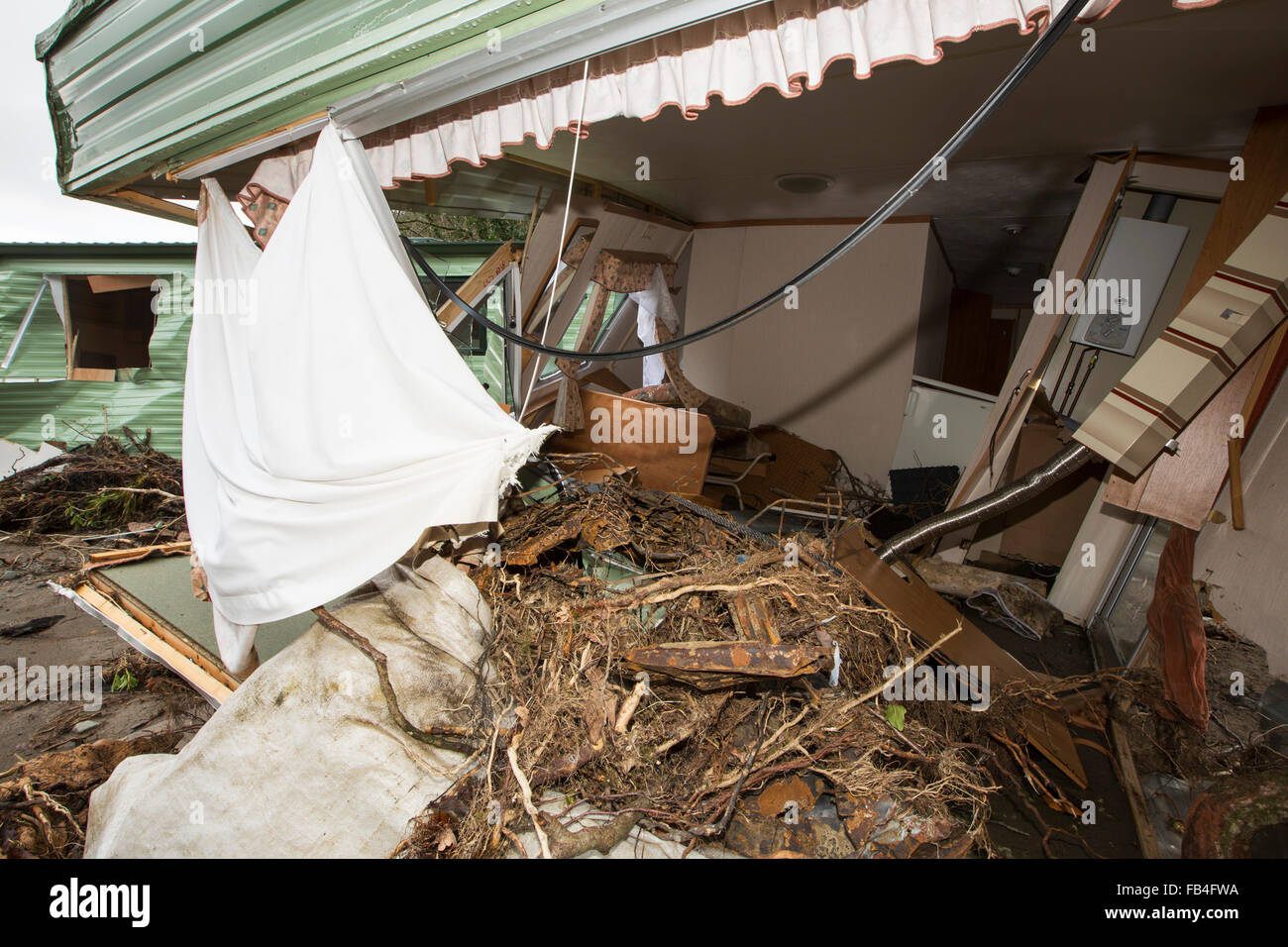 Flooded caravan park floods hi-res stock photography and images - Alamy