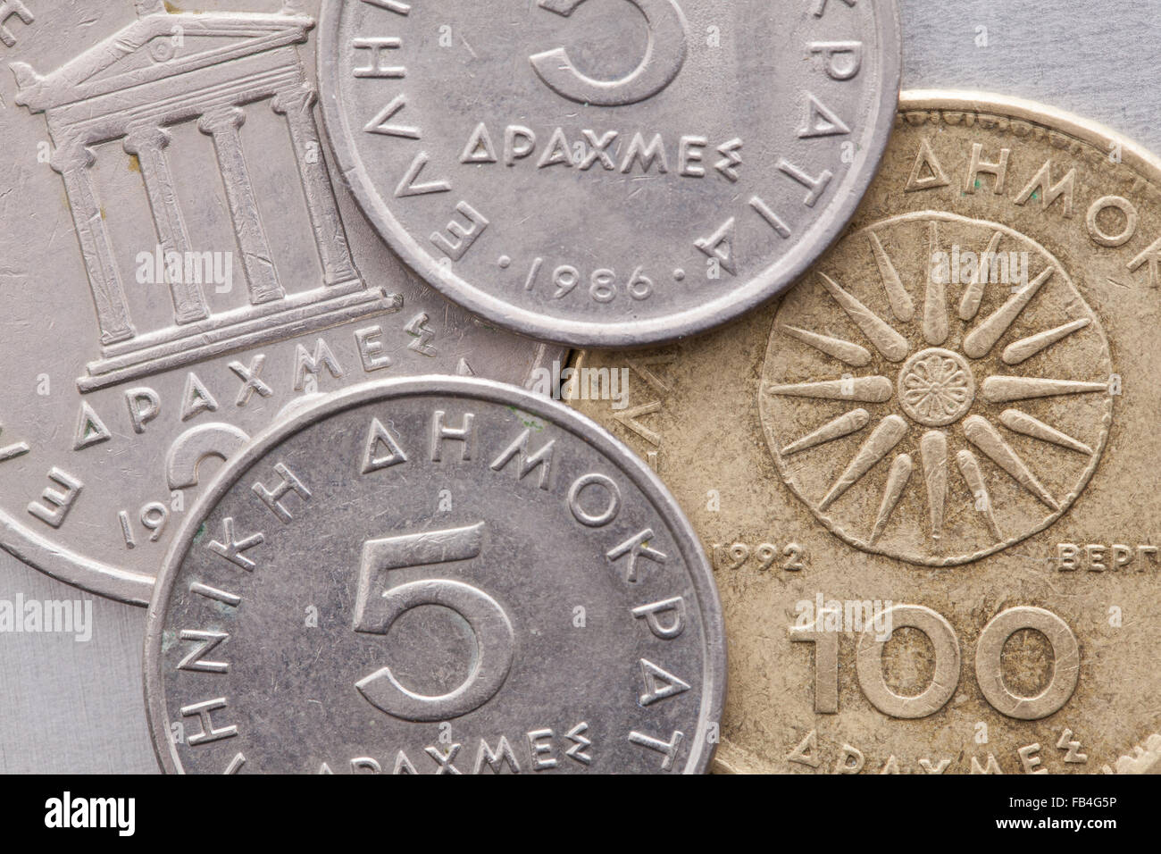Old greek money drachma banknote hi-res stock photography and images ...