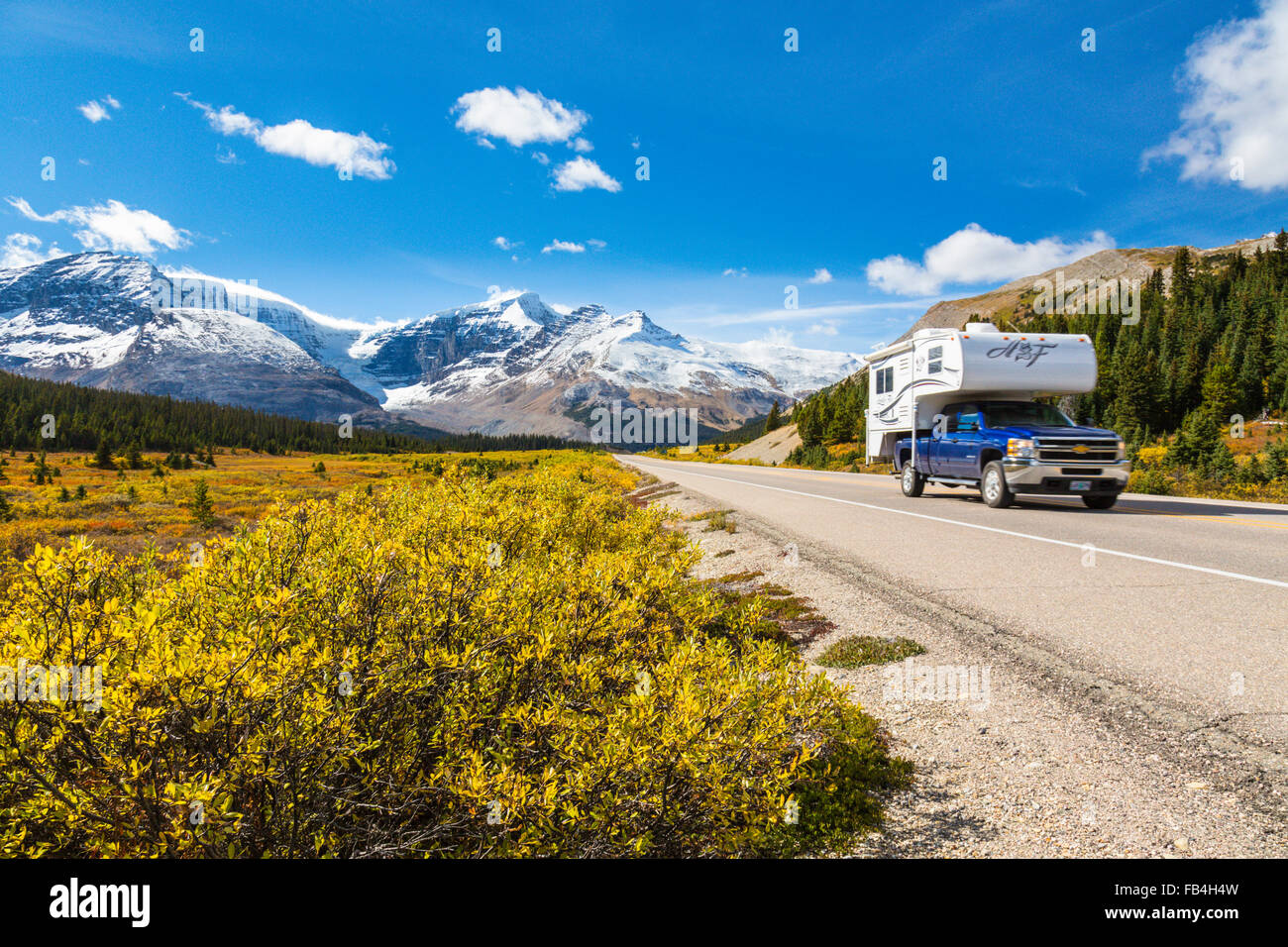 Icefields Parkway, Canadian Rocky Mountains, Alberta, Canada Stock ...