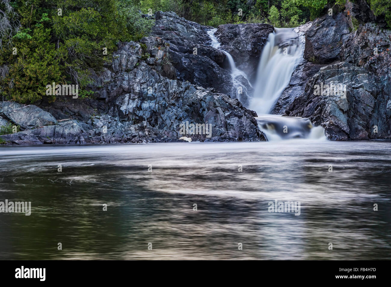 Dam fed, Silver Falls in Thunder Bay Stock Photo - Alamy