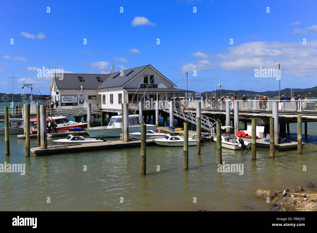 The Pier at Paihia, Bay of Islands, Waitangi, Northland, New Zealand ...