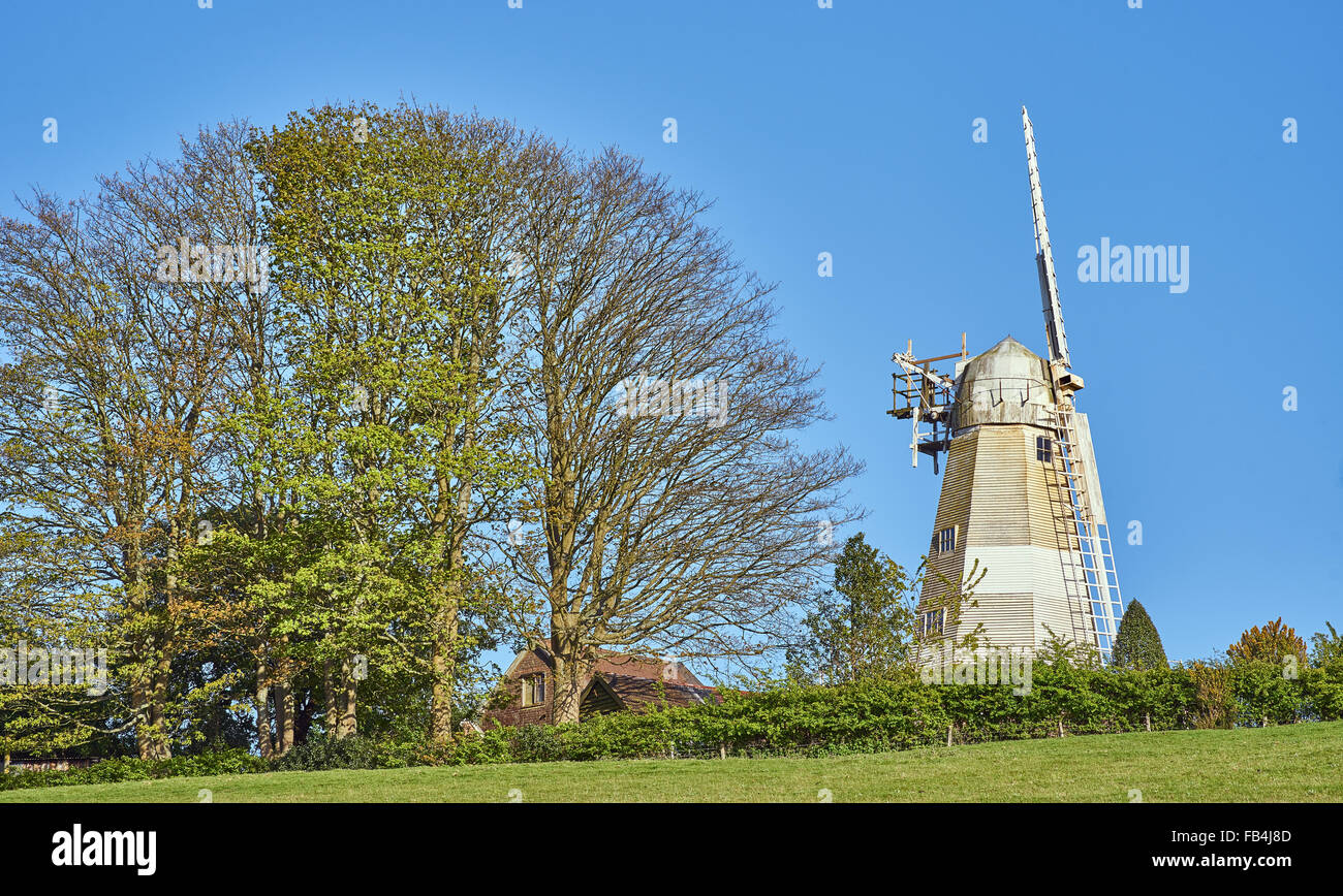 blackdown Cherry Clack Windmill, Punnett's Town Stock Photo - Alamy