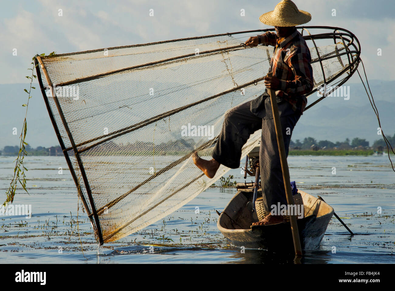 Old fishing basket hi-res stock photography and images - Alamy