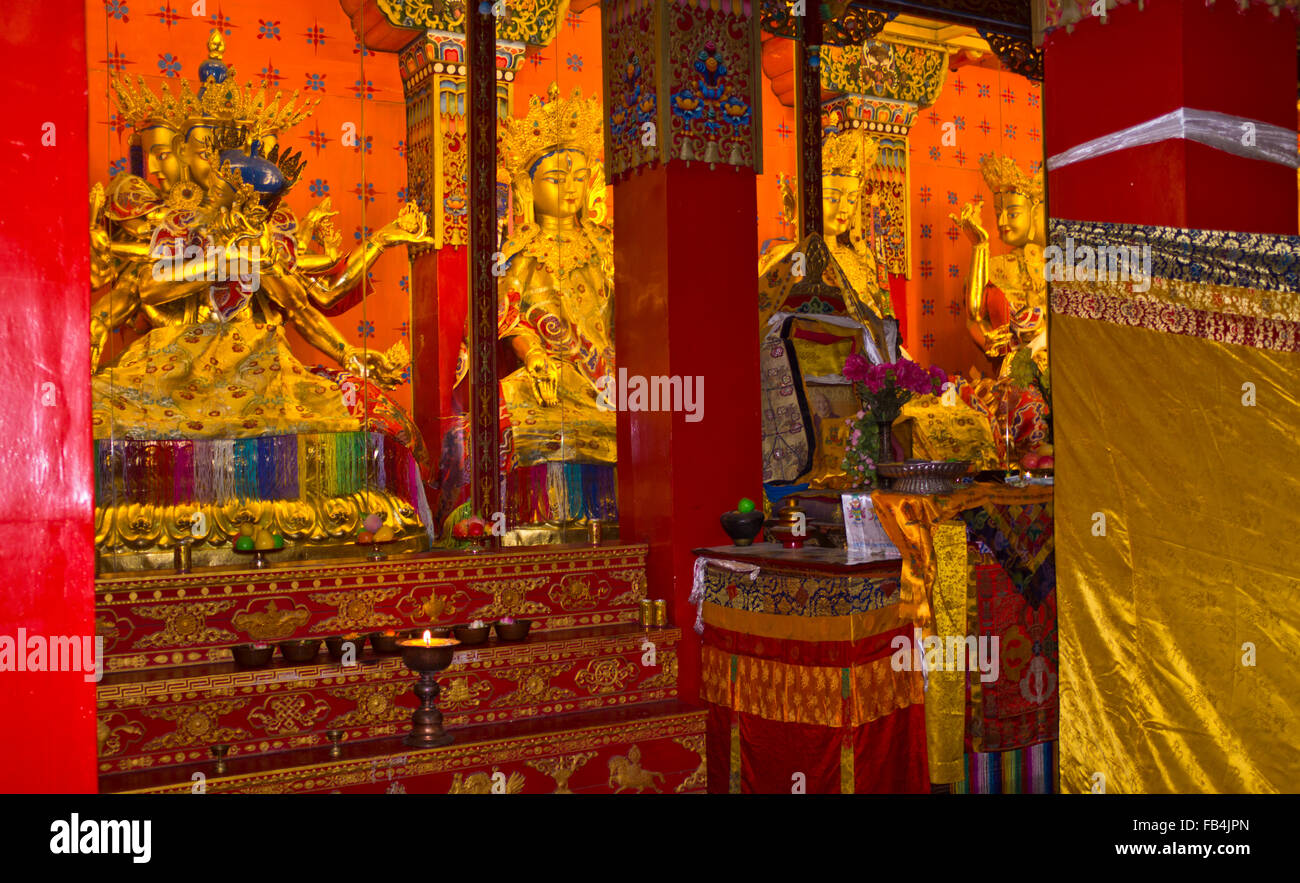 Chinese Tibetan Monastry,Gompa,Buddhist Temple,Prayers,Decorative ...