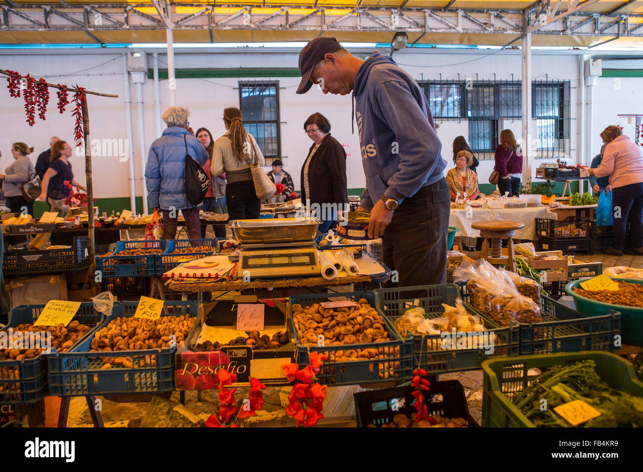 local farmers market in Lagos, Algarve, Portugal Stock Photo - Alamy