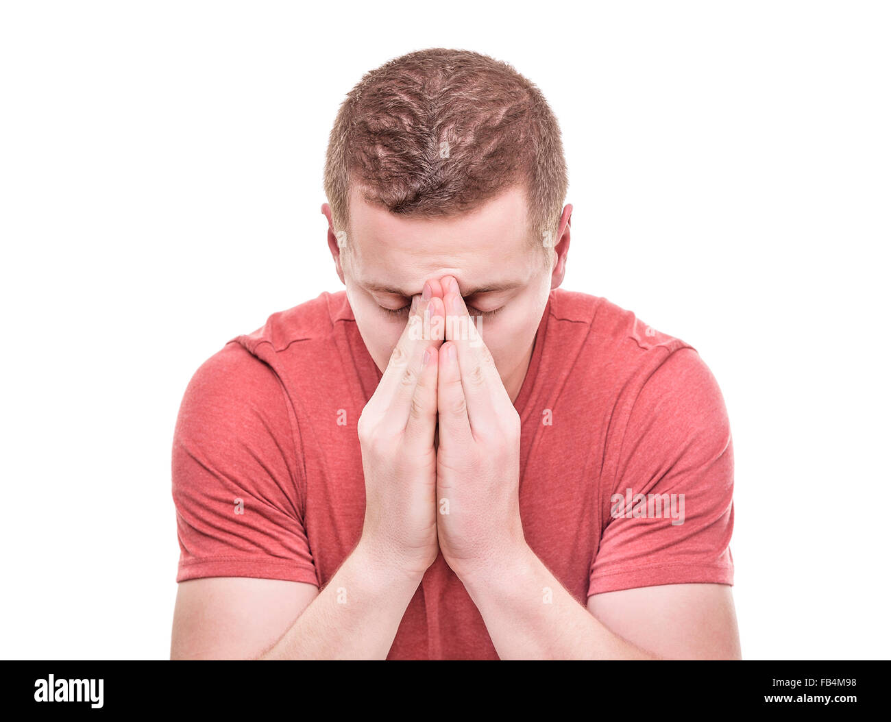 The man praying Stock Photo - Alamy