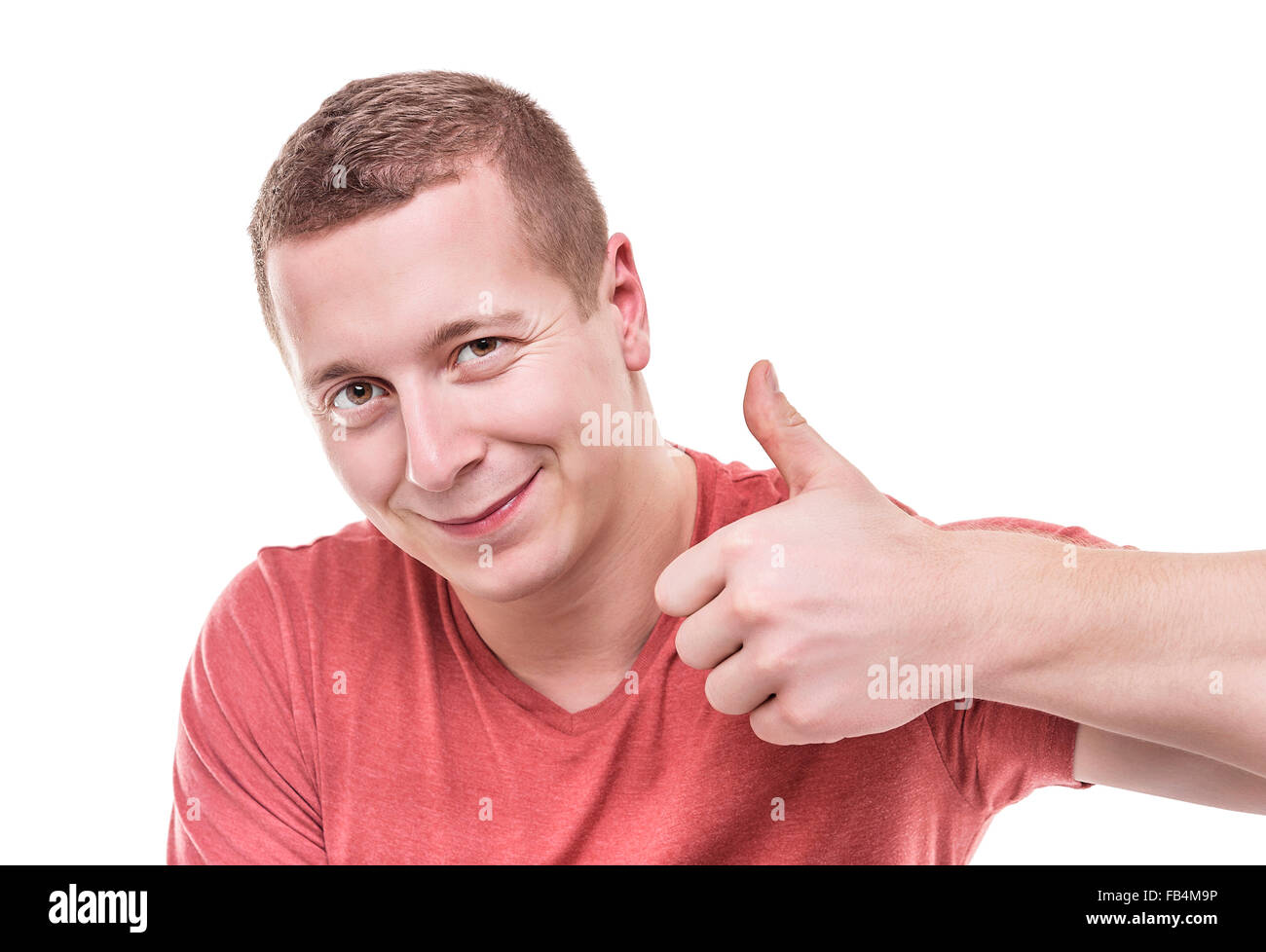 Man shows OK Stock Photo - Alamy