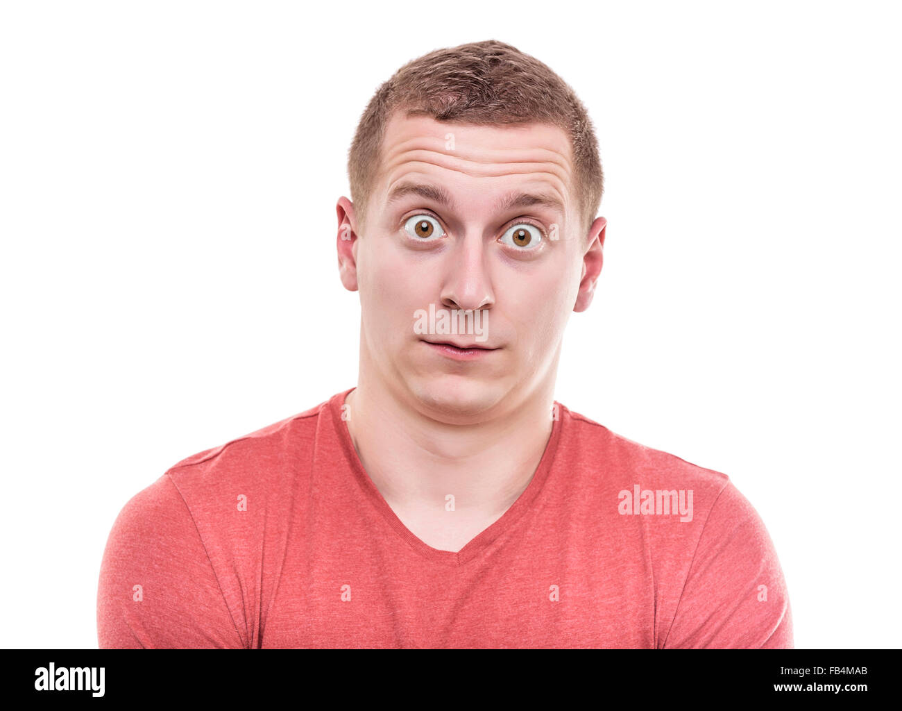 Handsome young surprised happy man hi-res stock photography and images ...