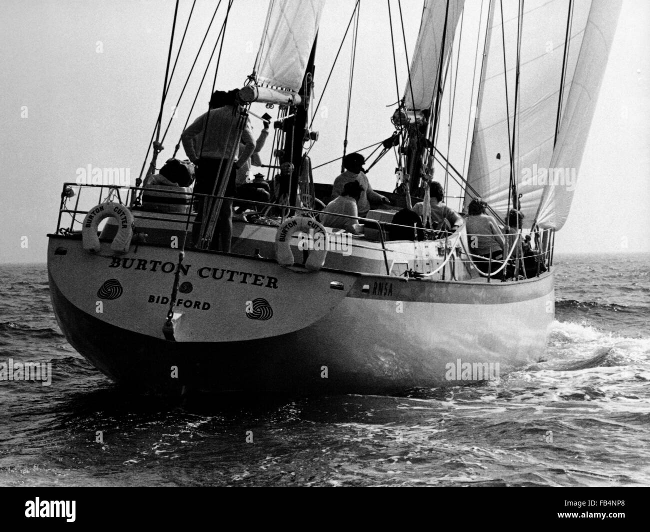 Whitbread round the world yacht race Black and White Stock Photos ...