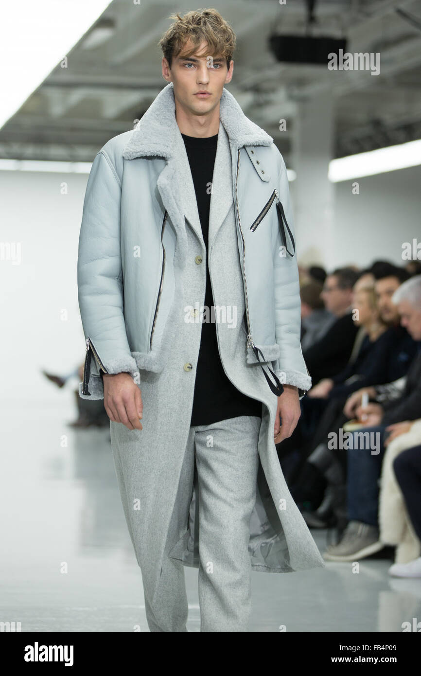 London, UK 9th January 2016, Matthew Miller shows his Autumn Winter ...