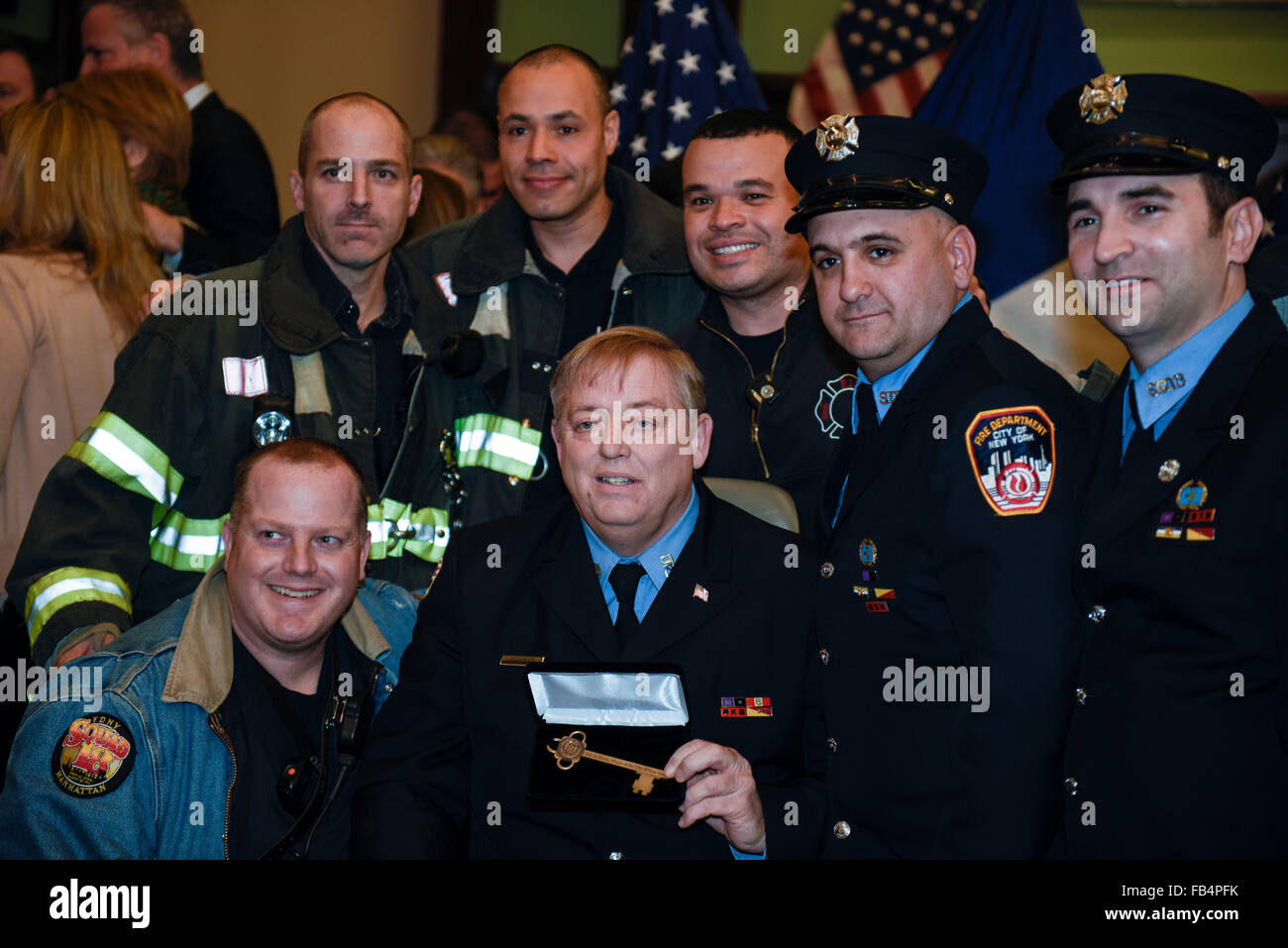 New York City, United States. 09th Jan, 2016. Ray Pfeifer with FDNY ...