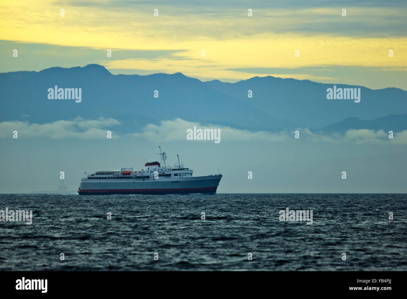 Coho Ferry in the Straight of Juaun de Fuca Stock Photo - Alamy
