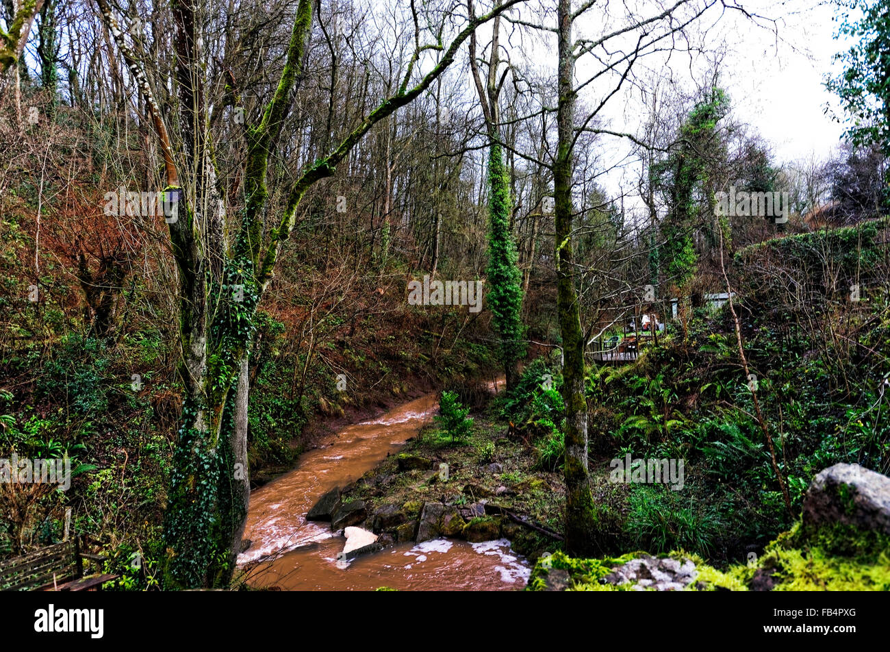 Sapey Old Church is located at the end of a lane beside the river Sapey ...