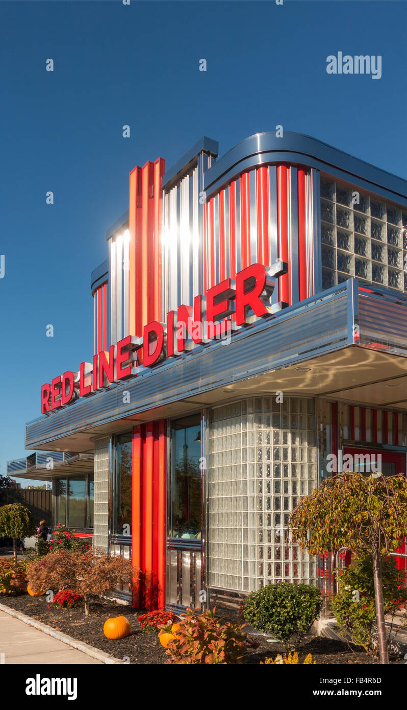 red line diner Fishkill New York Stock Photo - Alamy