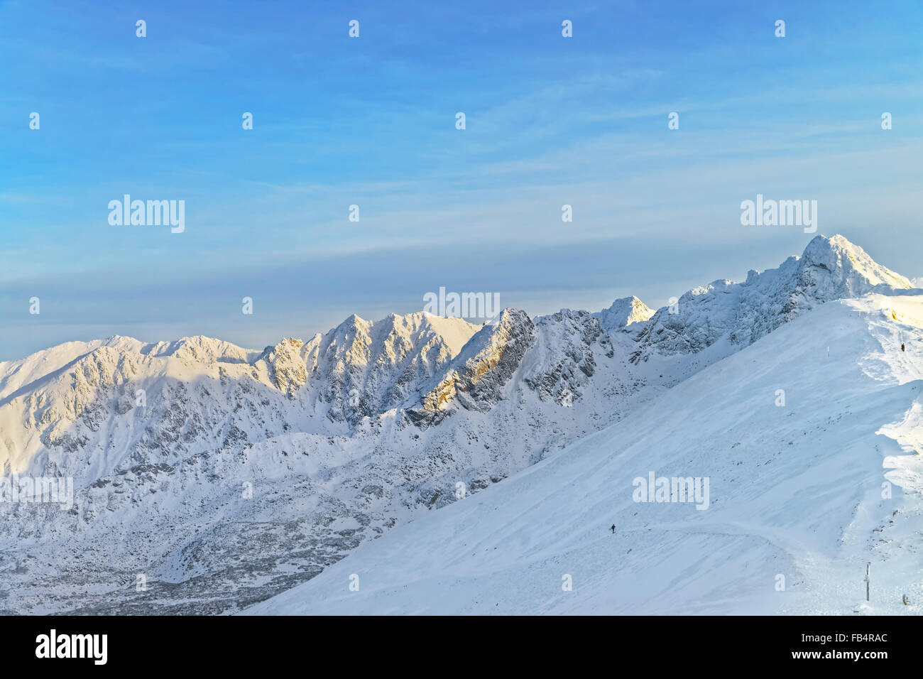 Sunny weather in the Kasprowy Wierch in Zakopane in Tatra Mountains in ...