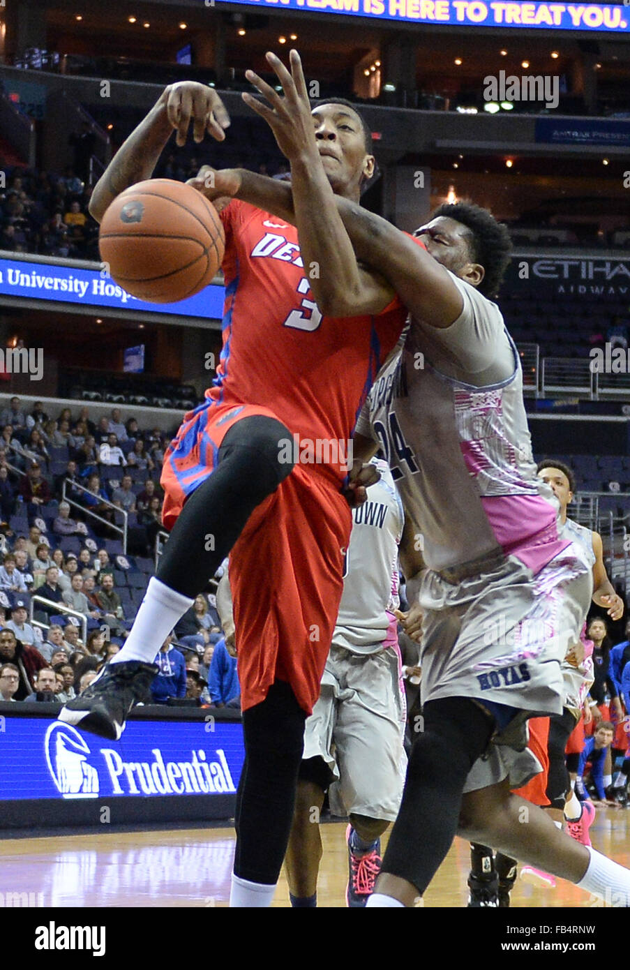 Washington, DC, USA. 9th Jan, 2016. 20160109 - Georgetown forward ...