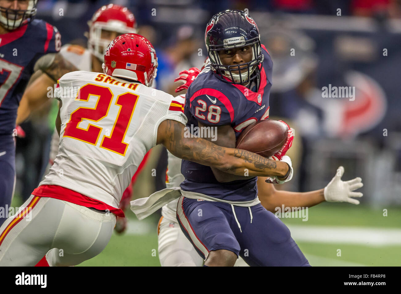 Houston, TX, USA. 9th Jan, 2016. Houston Texans running back Alfred ...
