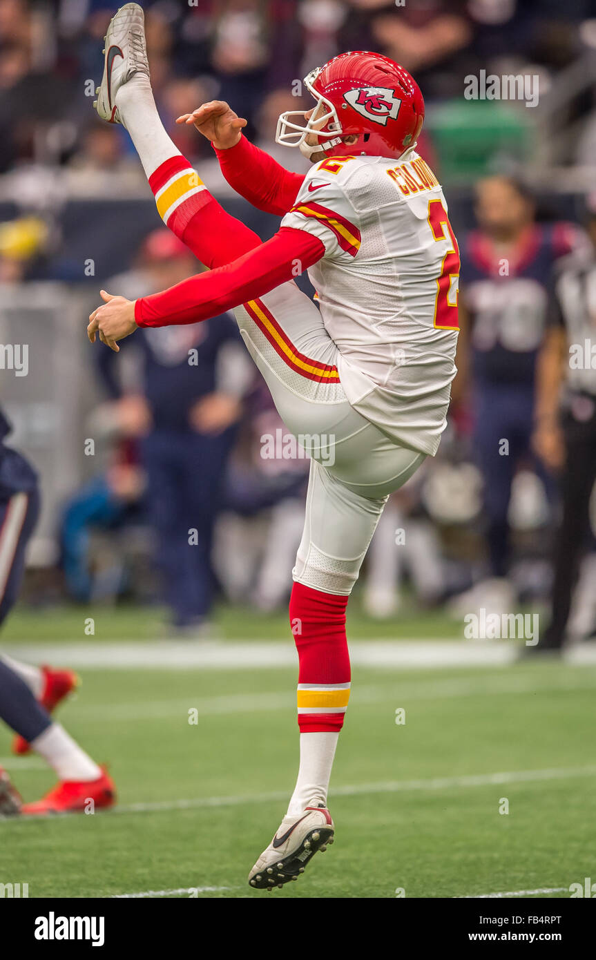 Houston, TX, USA. 9th Jan, 2016. Kansas City Chiefs punter Dustin ...