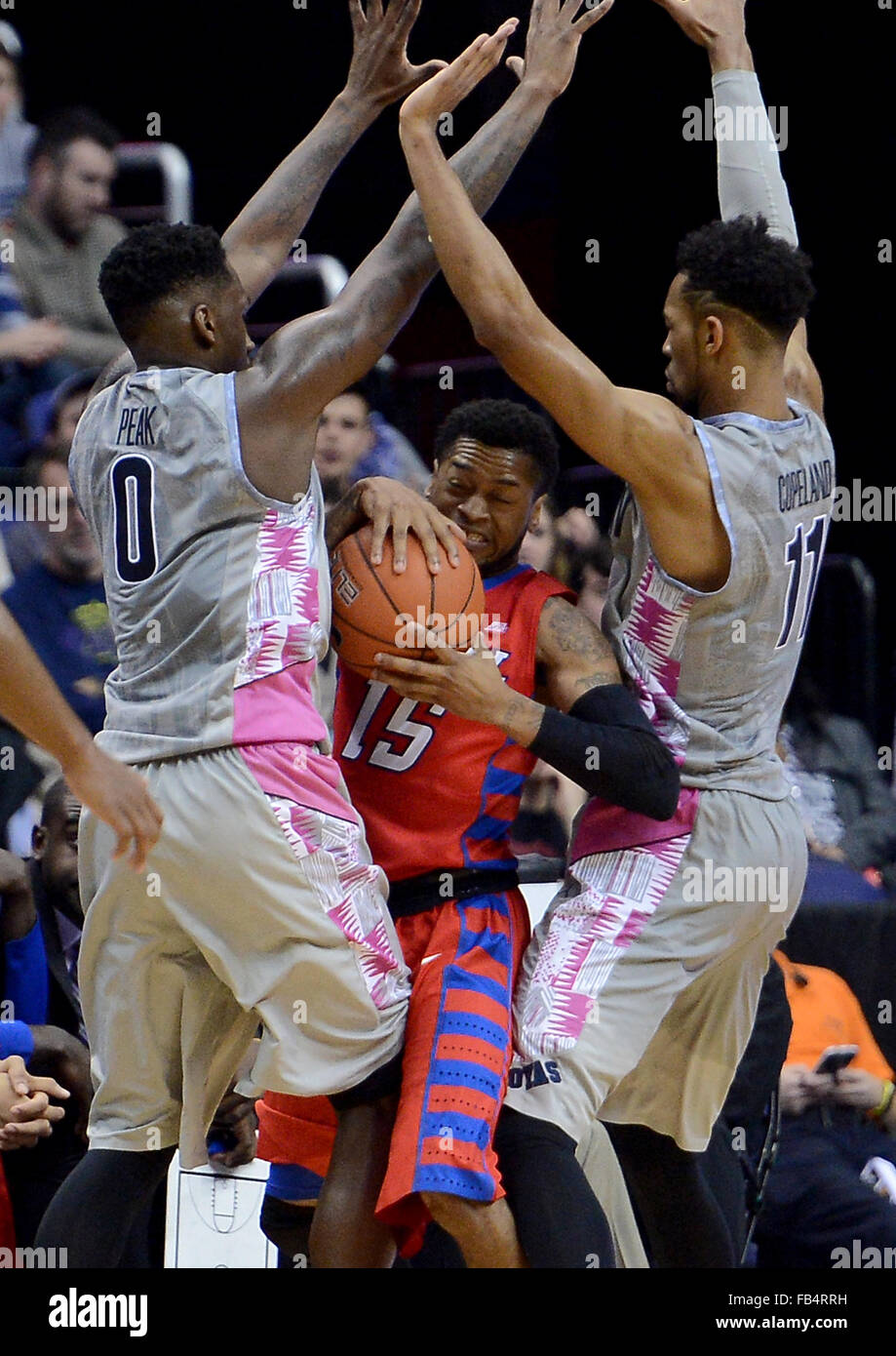 Washington, DC, USA. 9th Jan, 2016. 20160109 - DePaul guard AARON ...
