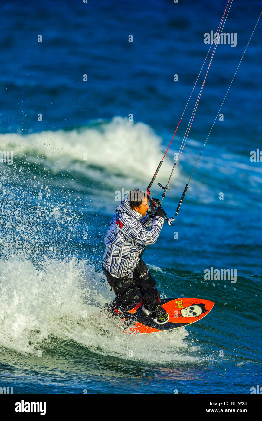 parasurfing, Vancouver Island Stock Photo - Alamy