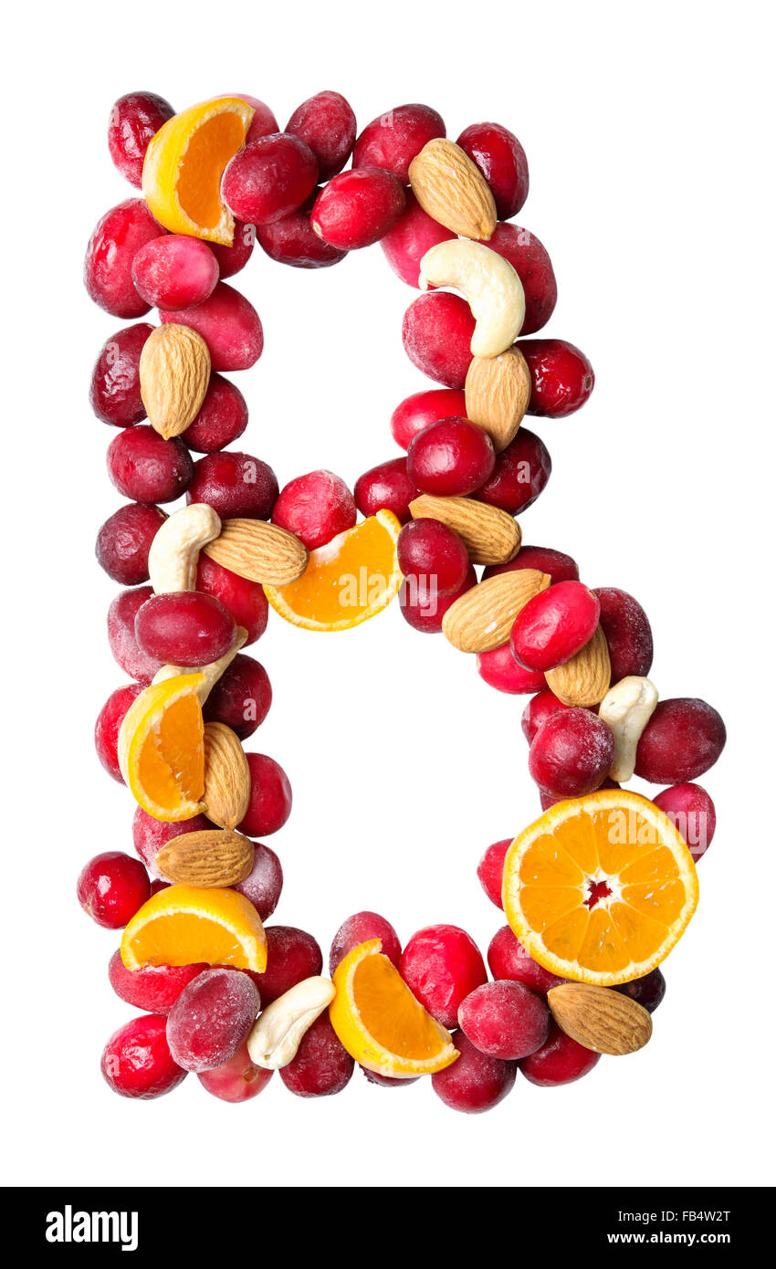 fruit letter B Stock Photo - Alamy