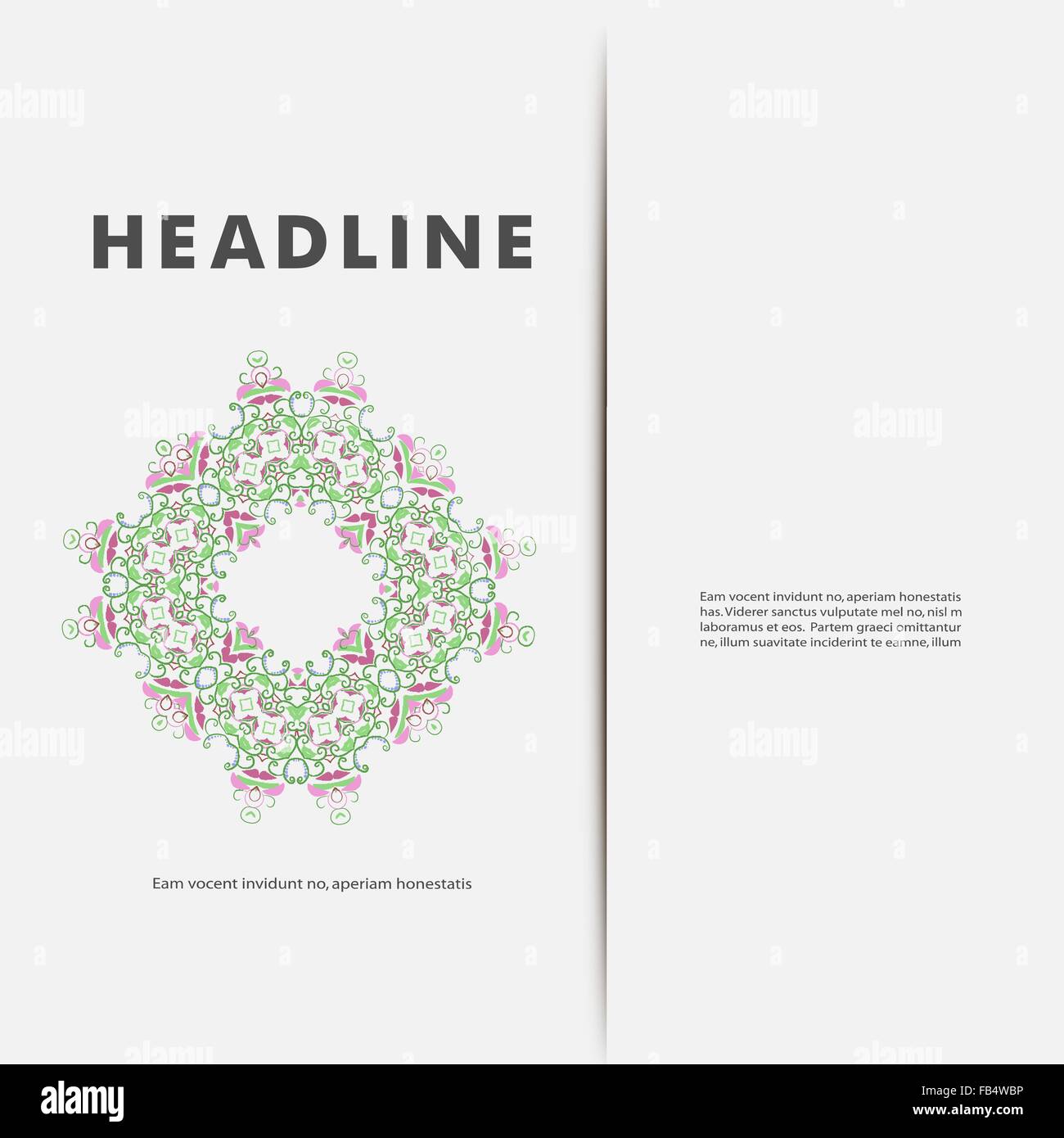 Vector pattern beautiful pattern on printed product. Design for books ...