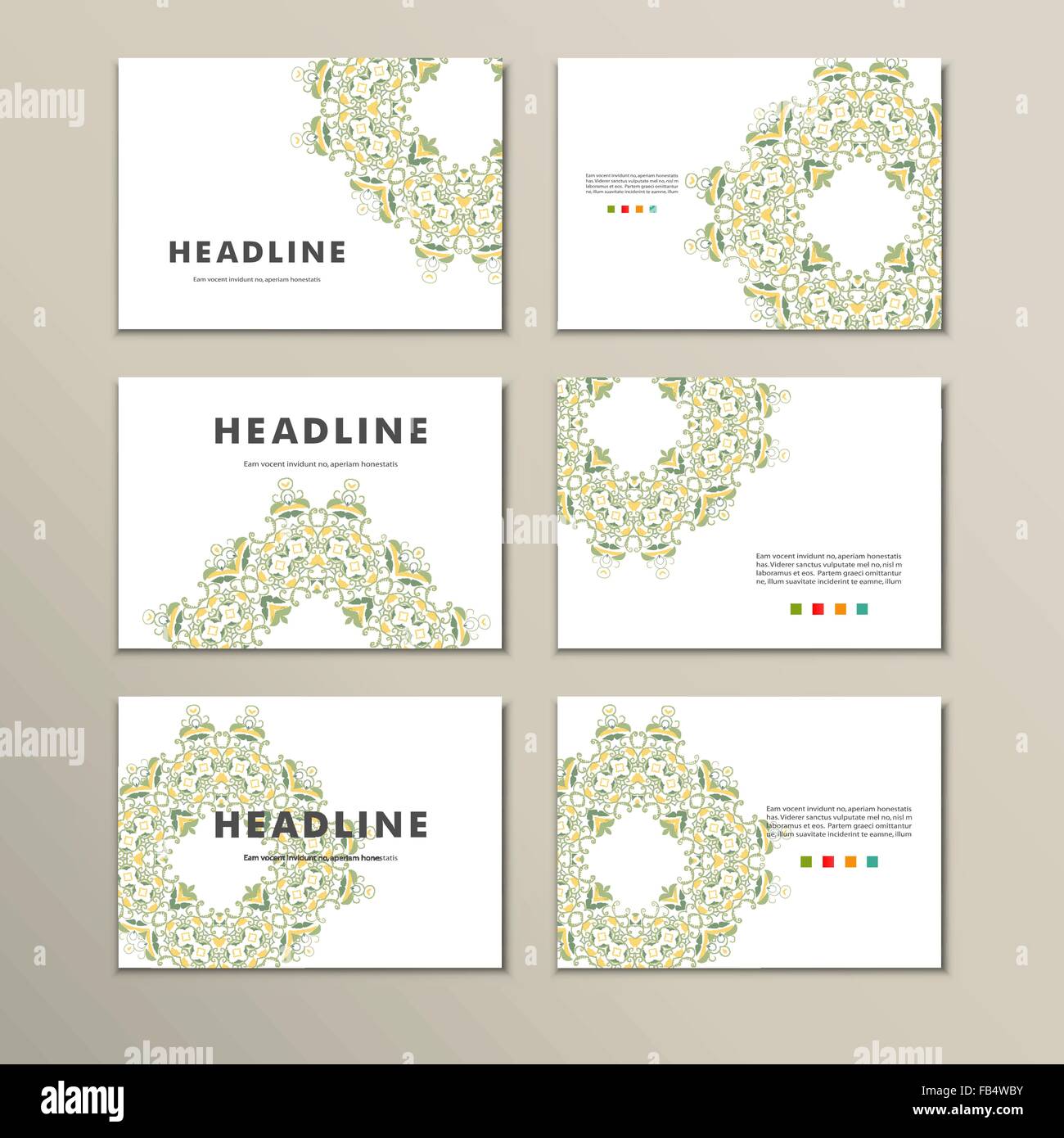 Vector pattern beautiful pattern on printed product. Design for books ...