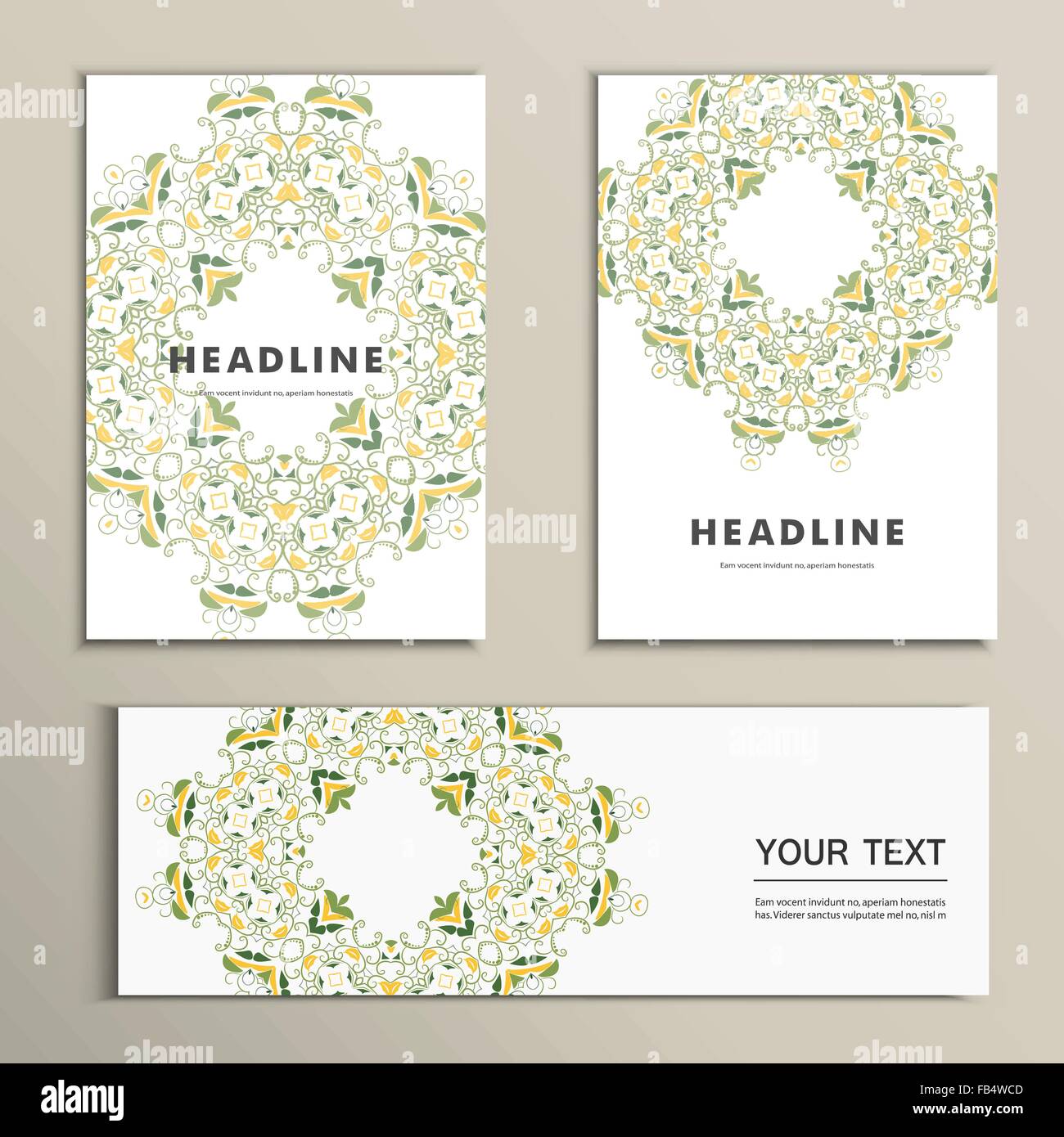 Vector pattern beautiful pattern on printed product. Design for books ...