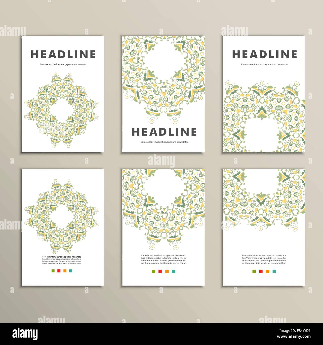 Vector pattern beautiful pattern on printed product. Design for books ...