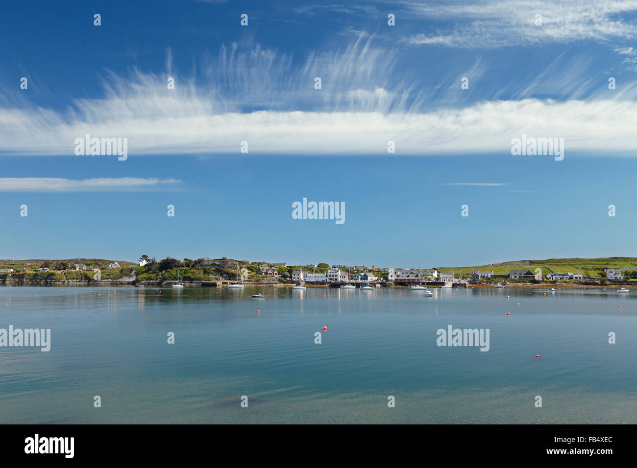 cirrus clouds above Crookhaven a vacation resort at the Crookhaven Bay ...
