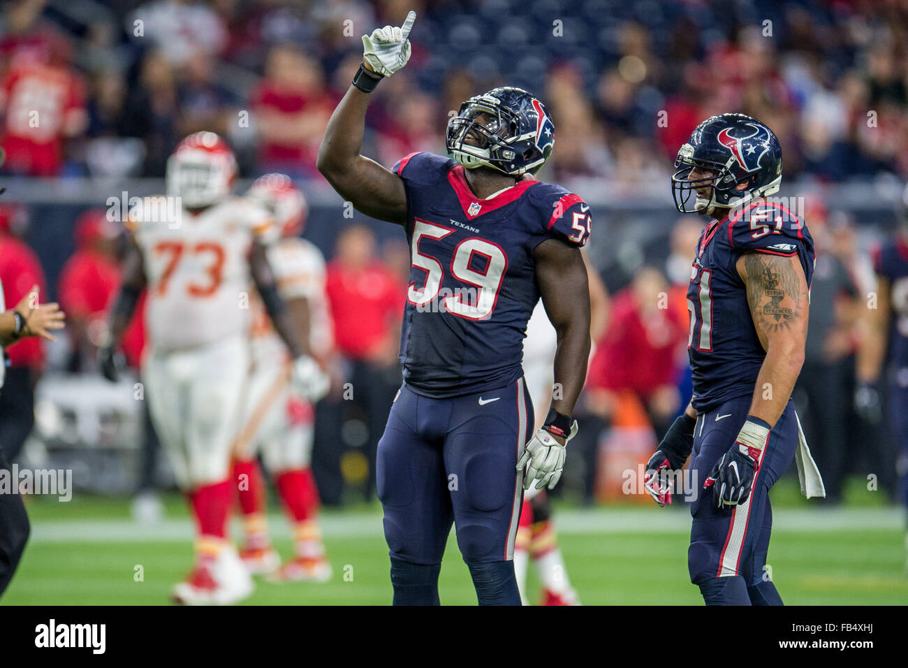 Houston, Texas, USA. 9th Jan, 2016. Houston Texans outside linebacker ...