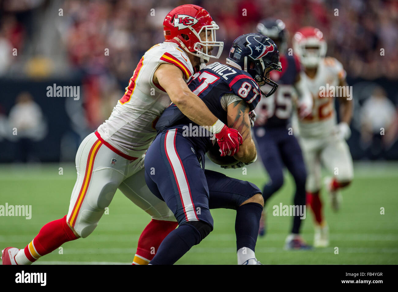 Houston, Texas, USA. 9th Jan, 2016. Kansas City Chiefs inside ...