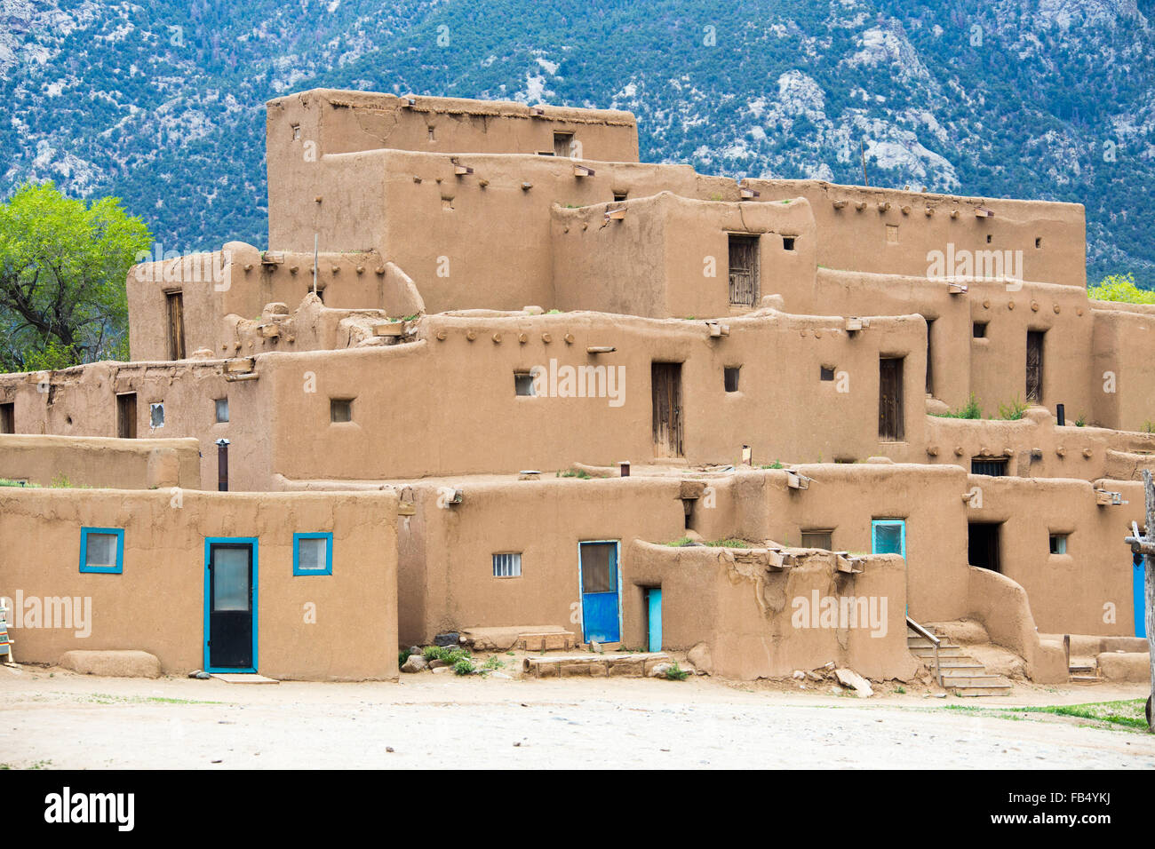 Taos Pueblo, historic Native American dwellings, Taos, New Mexico, USA ...