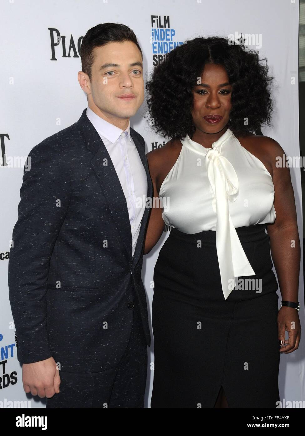 Los Angeles, CA, USA. 9th Jan, 2016. Rami Malek, Uzo Aduba at arrivals ...