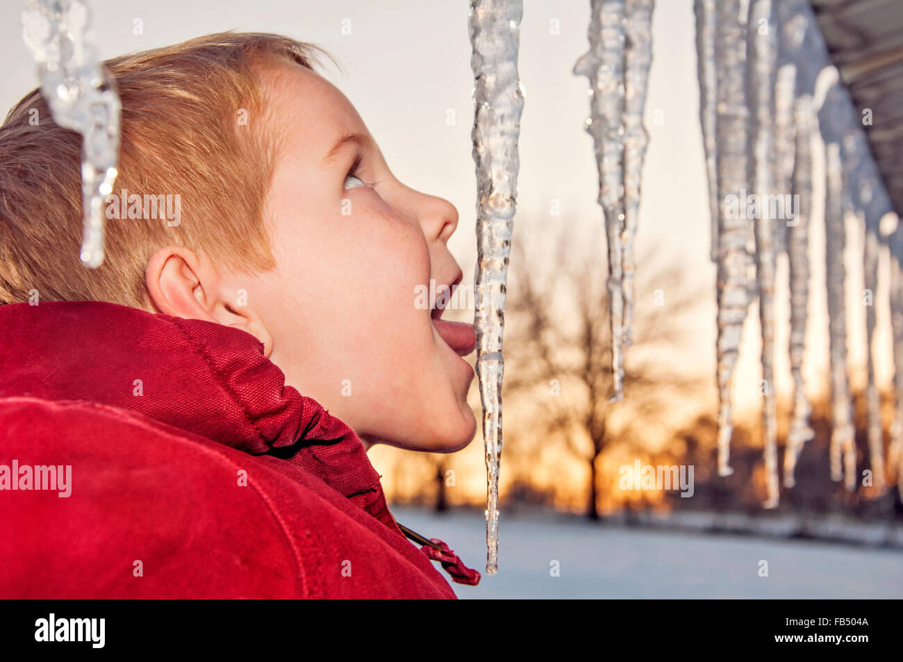 Kid Ice Tongue High Resolution Stock Photography and Images - Alamy