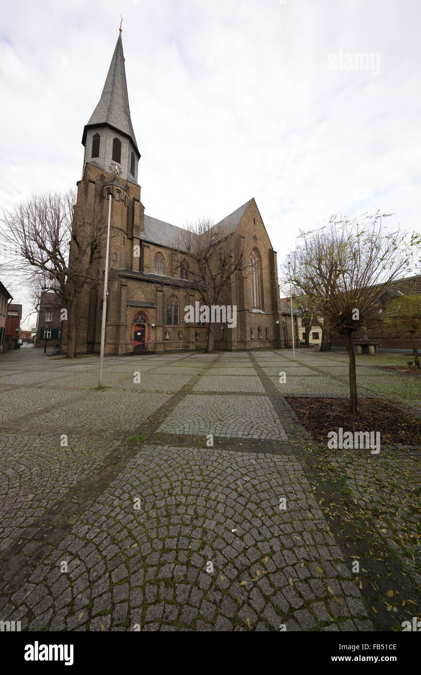St. Martinus church, Zons, North Rhine Westphalia, Germany Stock Photo ...