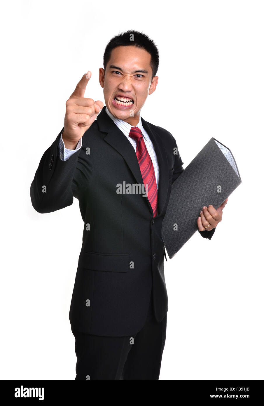 business expression worry isolated on white background Stock Photo - Alamy