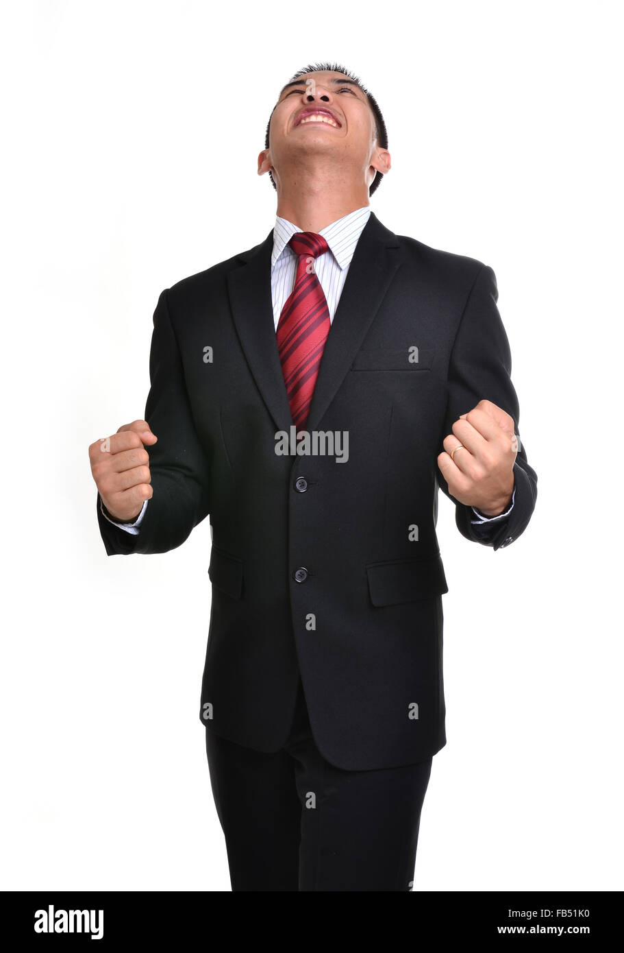 business expression worry isolated on white background Stock Photo - Alamy