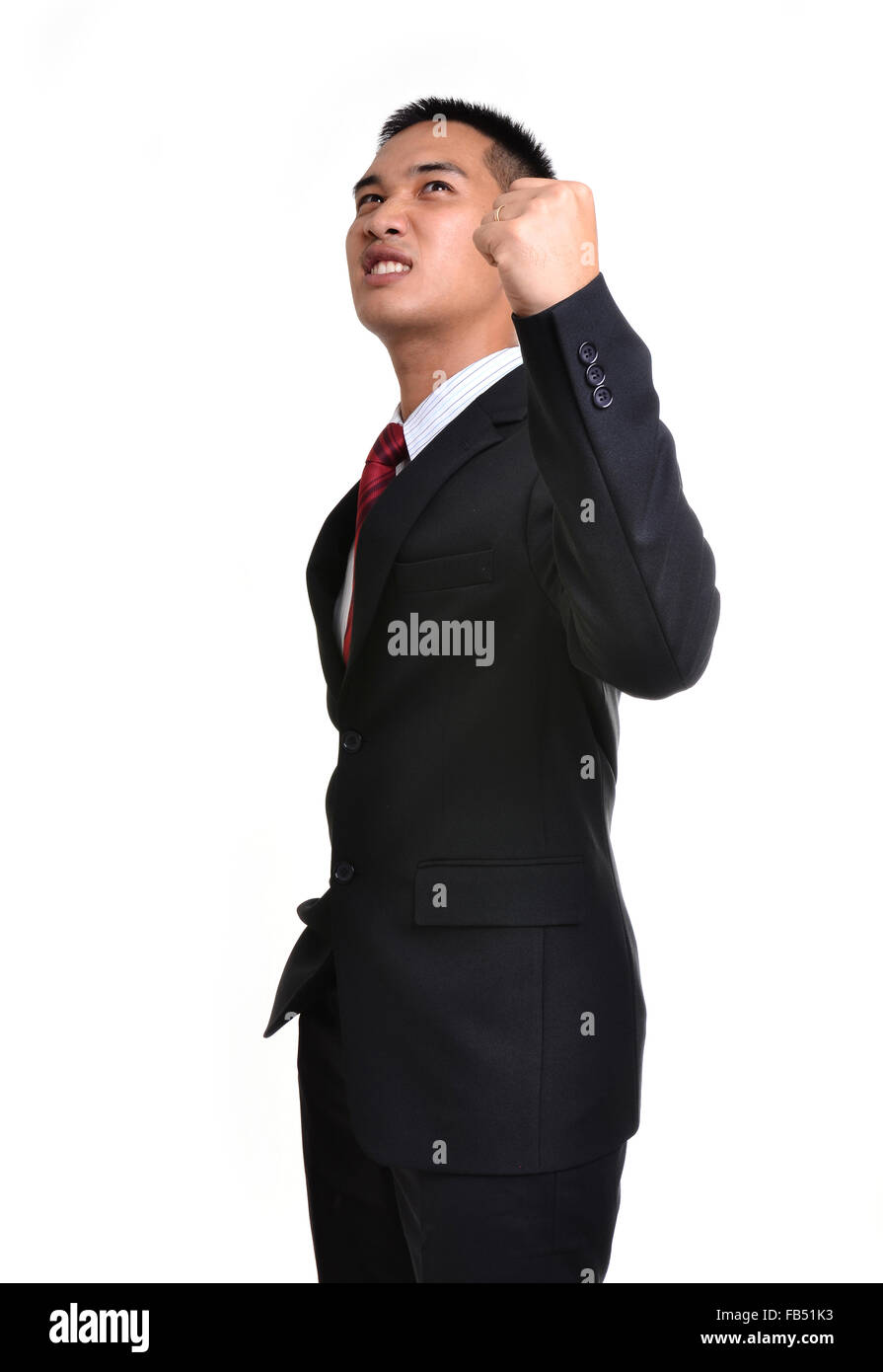 business expression worry isolated on white background Stock Photo - Alamy