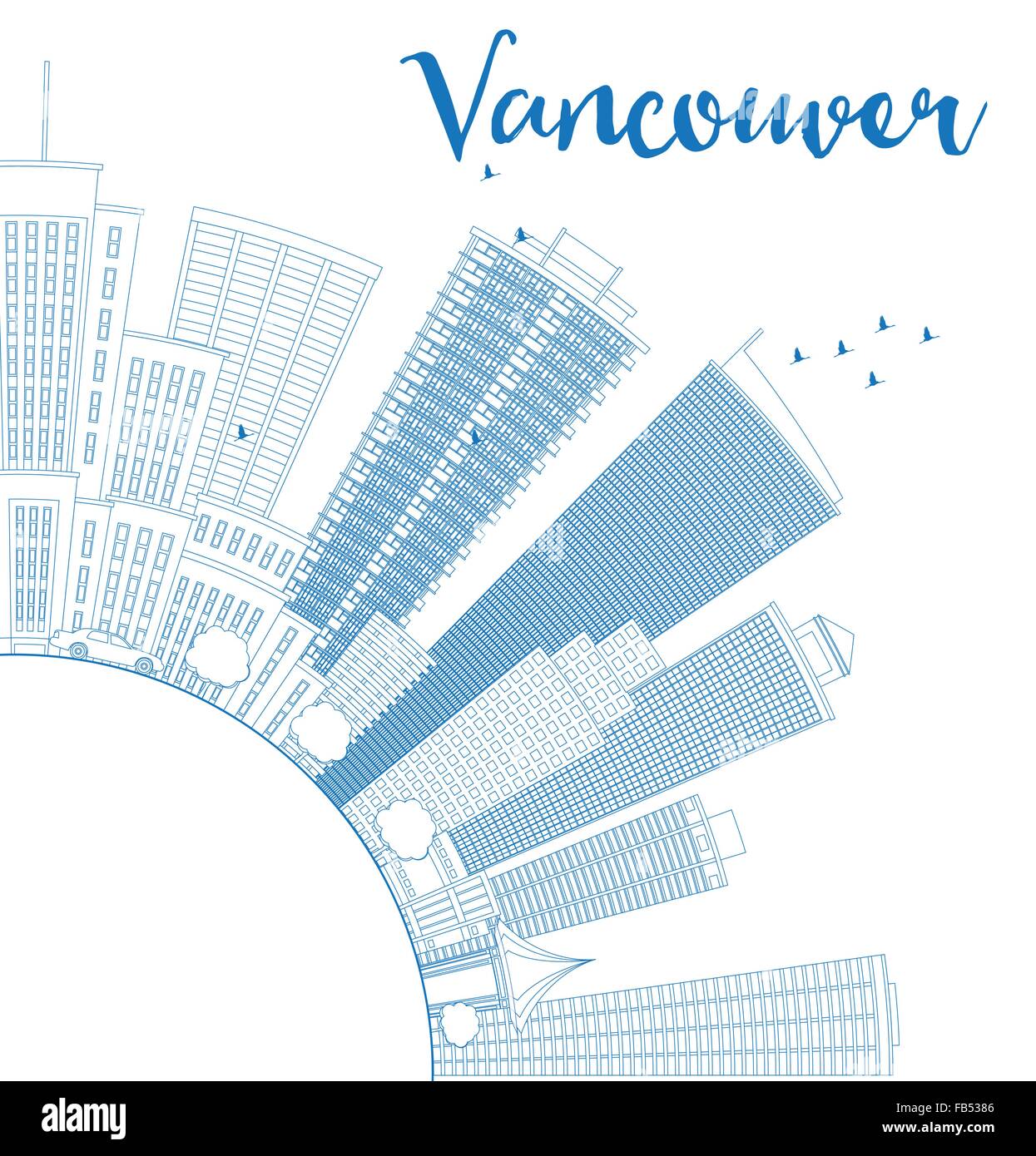 Downtown vancouver buildings Stock Vector Images - Alamy