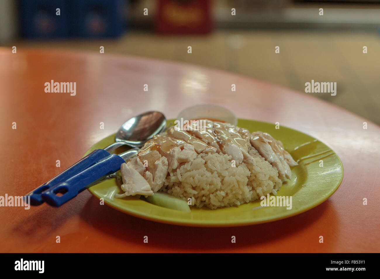 Chicken Rice in Singapore Stock Photo - Alamy