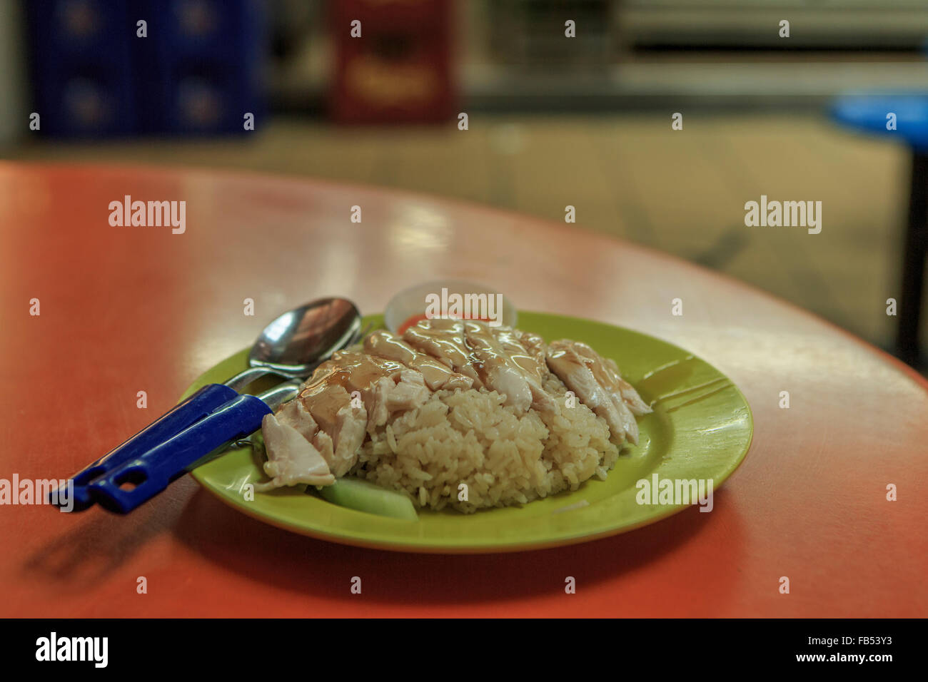 Chicken Rice in Singapore Stock Photo - Alamy
