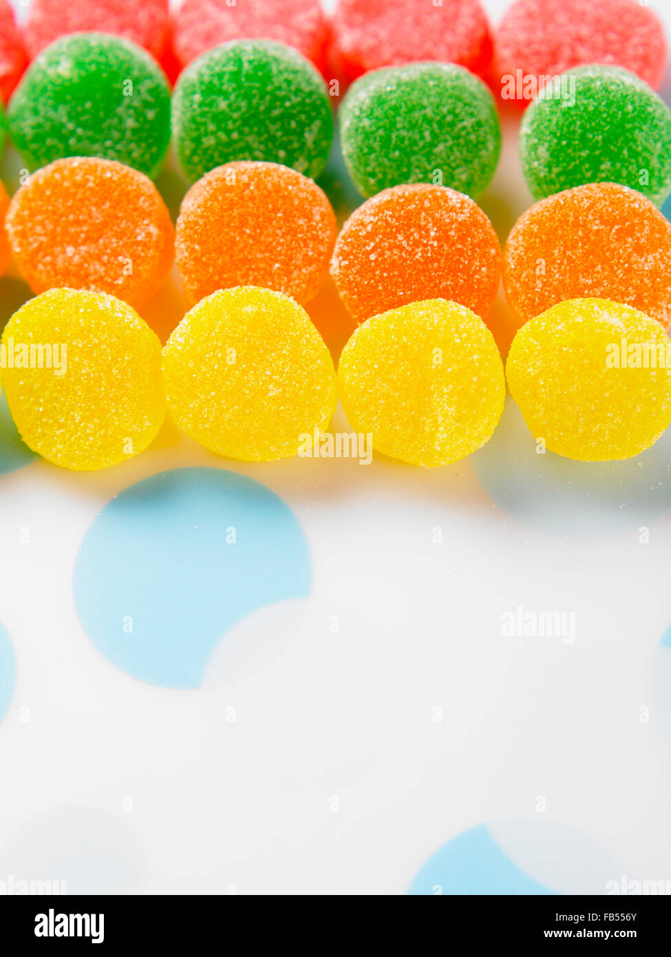 multicolor of soft candy coated with sugar Stock Photo - Alamy