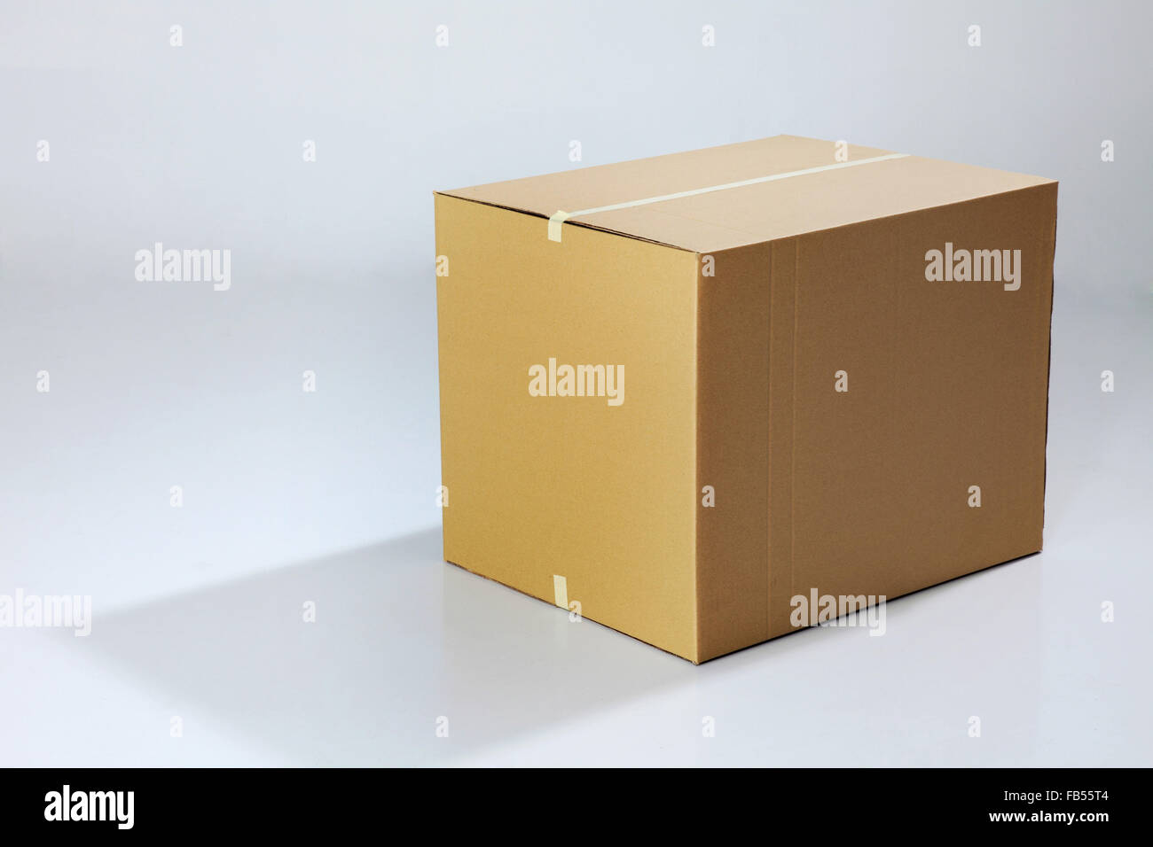 classic brown cardboard carton Stock Photo - Alamy