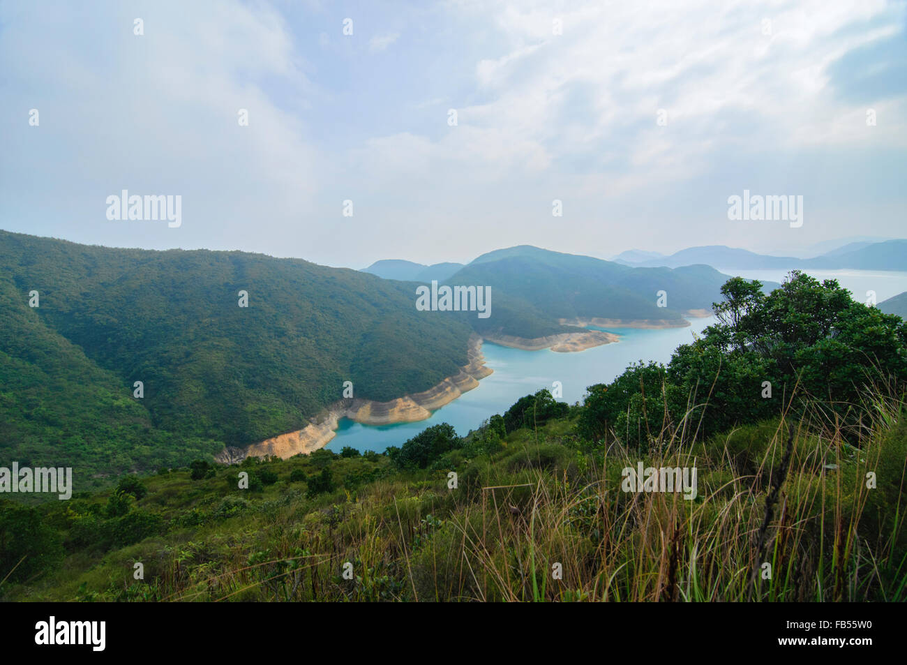 Long Ke Wan beach seen from the MacLehose Trail, Sai Kung, Hong Kong ...