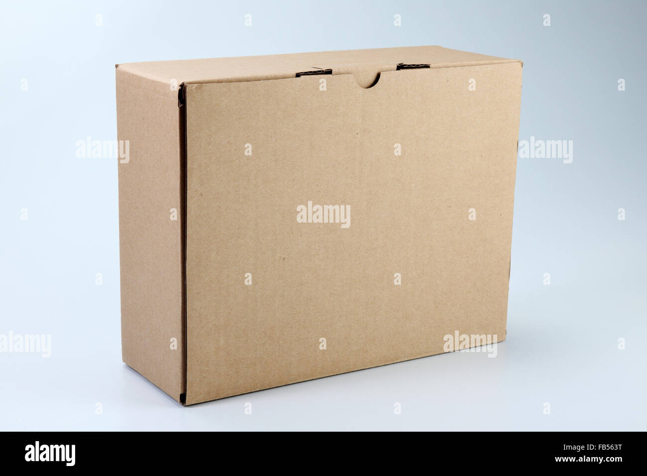 brown cardboard box on the plain background Stock Photo - Alamy