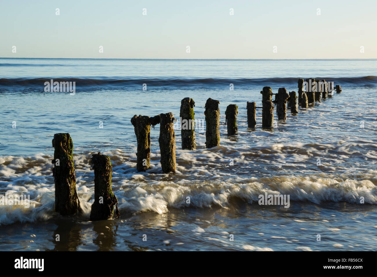 Old groynes hi-res stock photography and images - Alamy